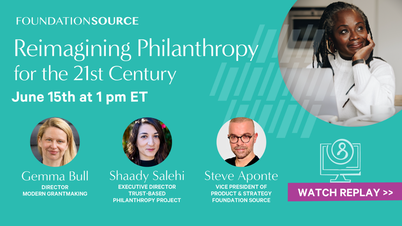 Reimagining Philanthropy for the 21st Century